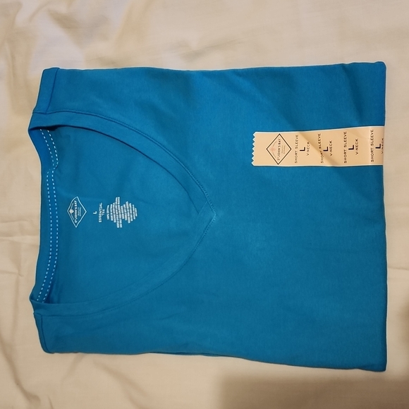 St. John's Bay | Tops | Turquoise Blue Tee Shirt | Poshmark